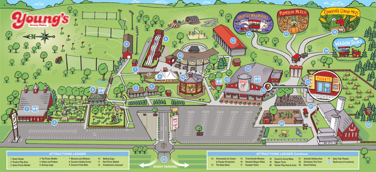 Hours & Directions - Young's Jersey Dairy